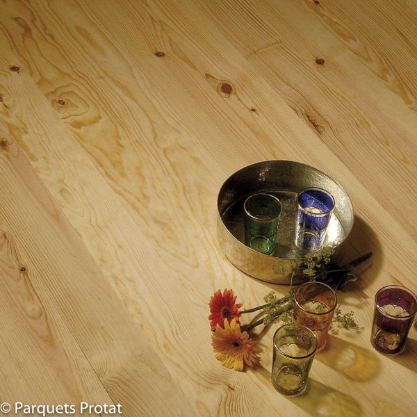 Parquet pin massif 23 x 140 mm sans chanfrein petits noeuds